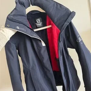 Salomon | Jackets & Coats | Salomon Womens Dark Blue Ski Jacket | Poshmark